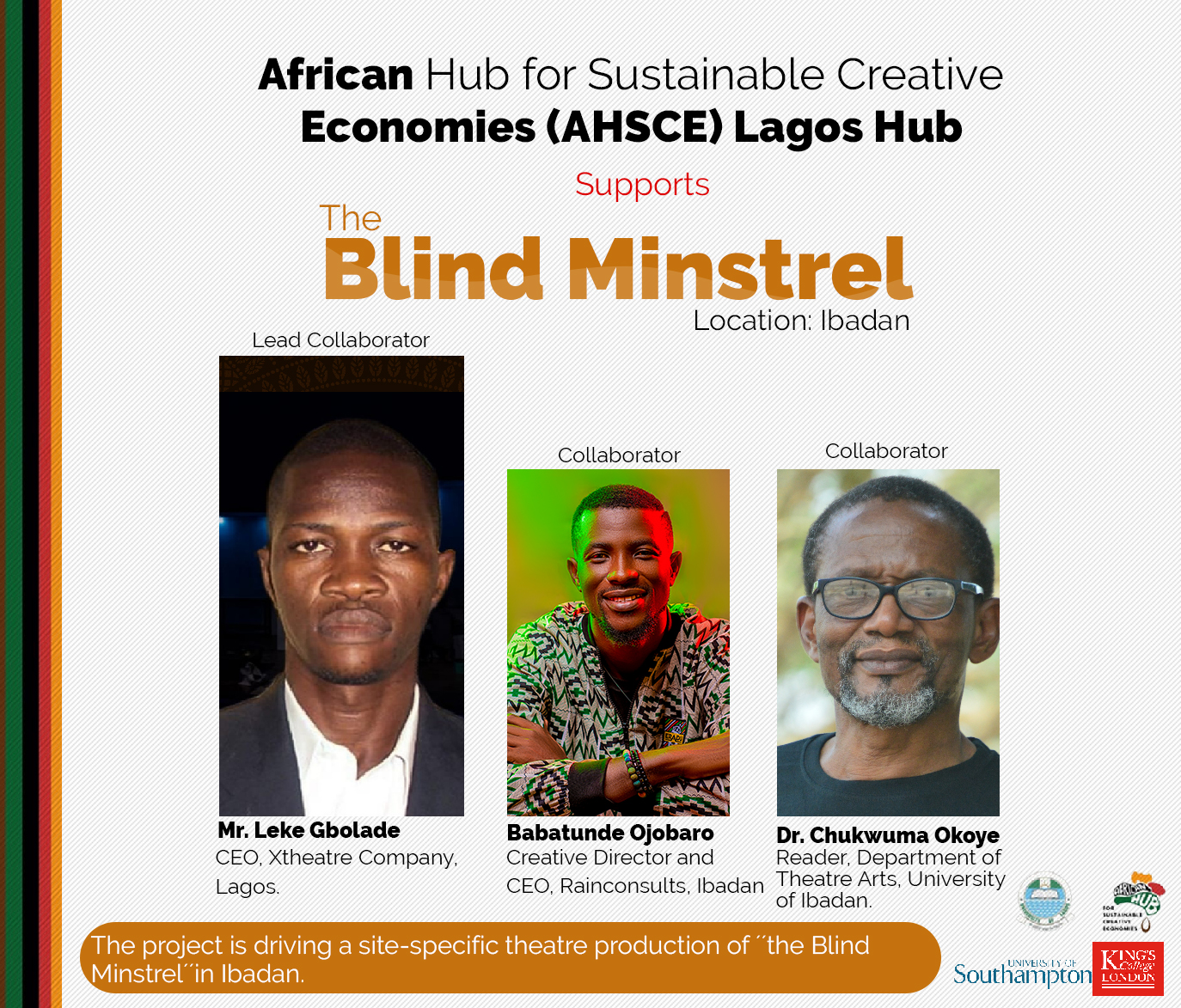 The Blind Minstrel – Creative Economies Africa
