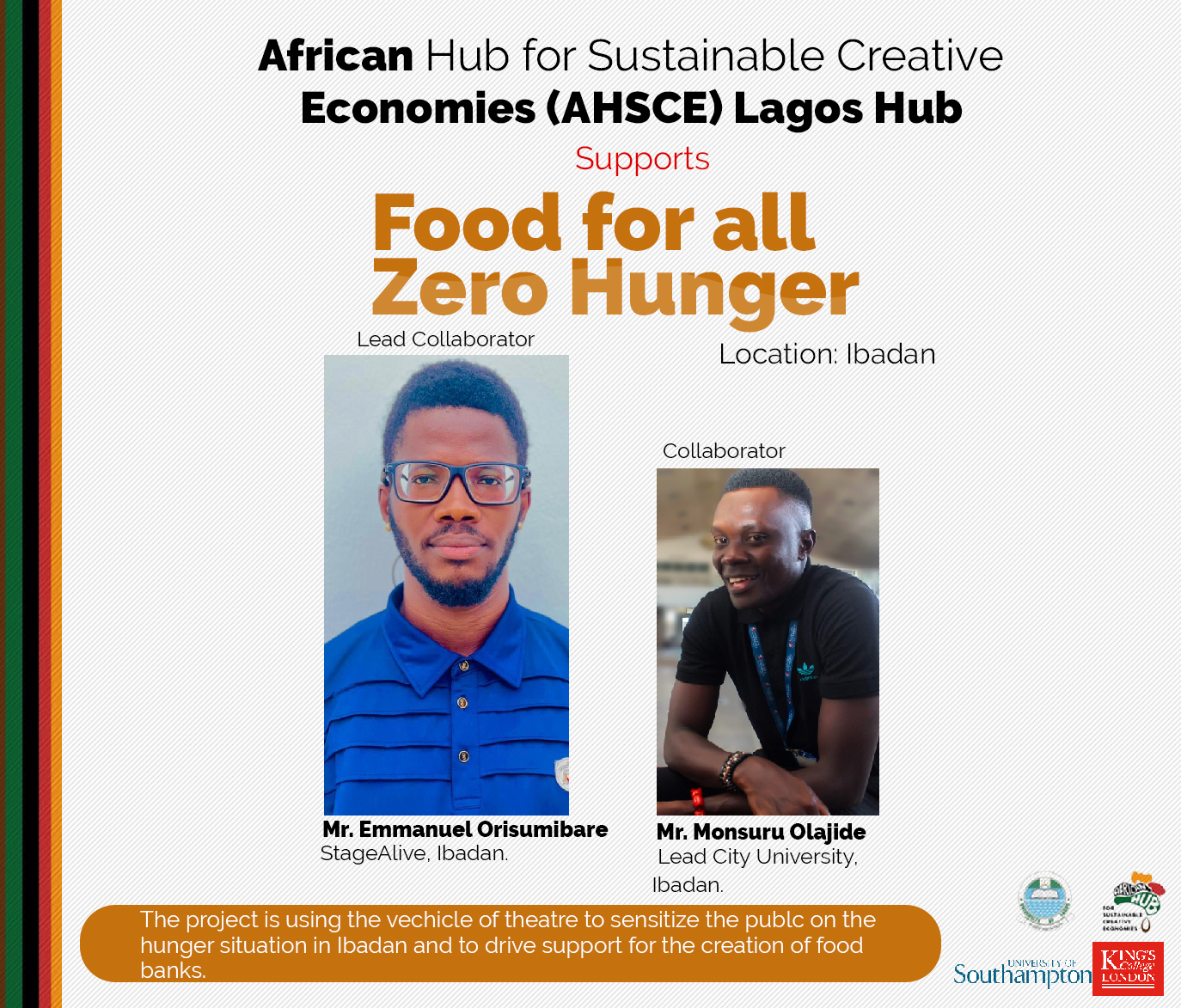 Food for all, Zero Hunger – Creative Economies Africa
